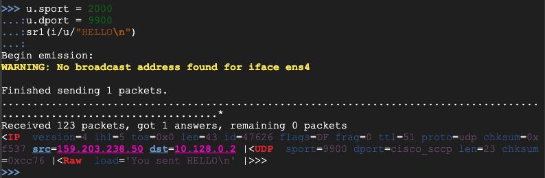 H 430: Scapy (20 pts)